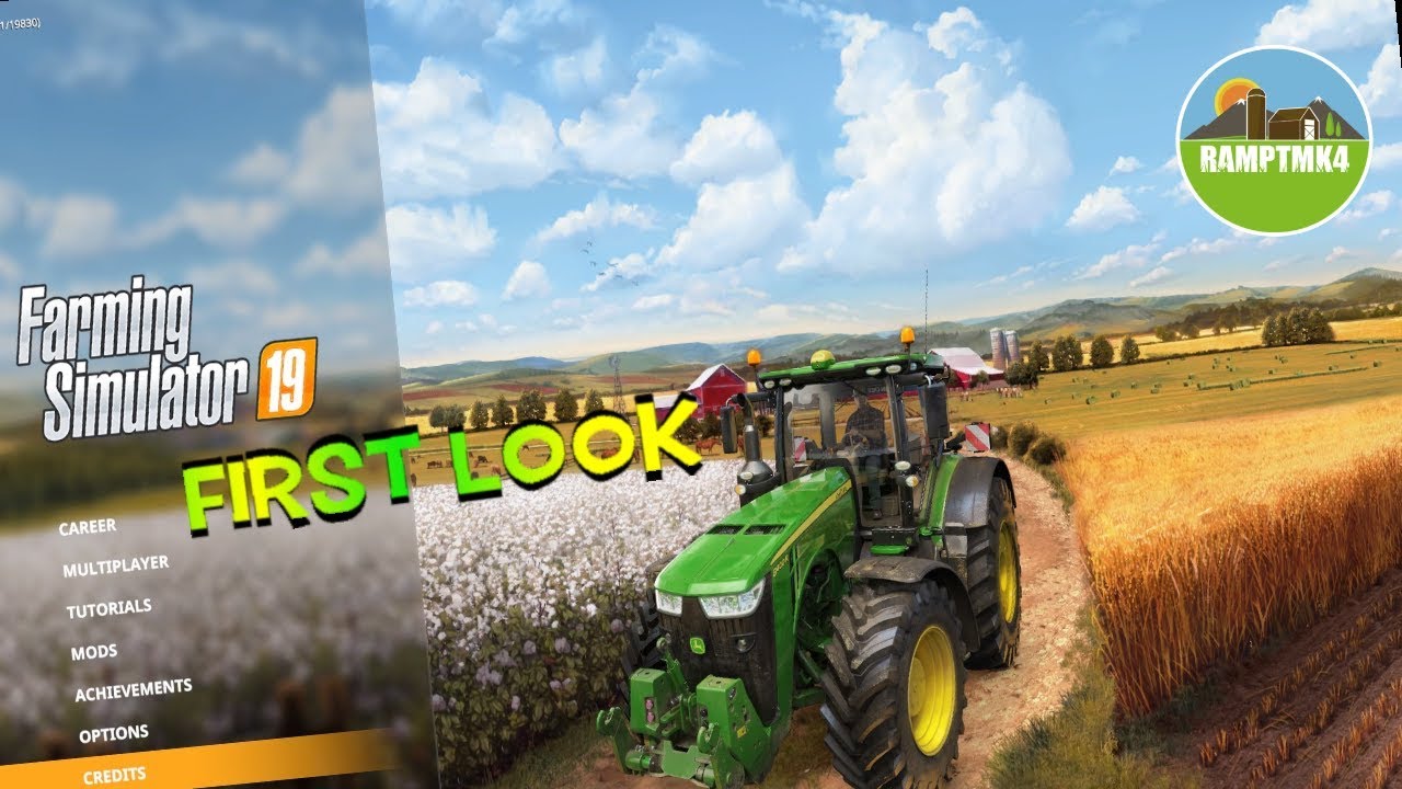 Farming Simulator 19 First Look - YouTube