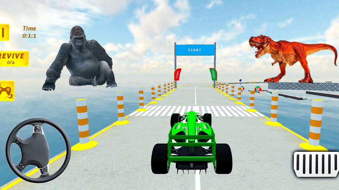 Car Racing Game -#29 Drive extreme car & stunt - car ramp street racing ...