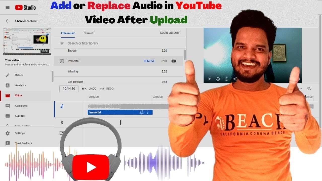 How To Add Or Replace Audio In Youtube Video After Upload Replace Audio On Youtube Video YouTube How To Add Or Replace Audio In Youtube Video After Upload Replace Audio On Youtube Video YouTube