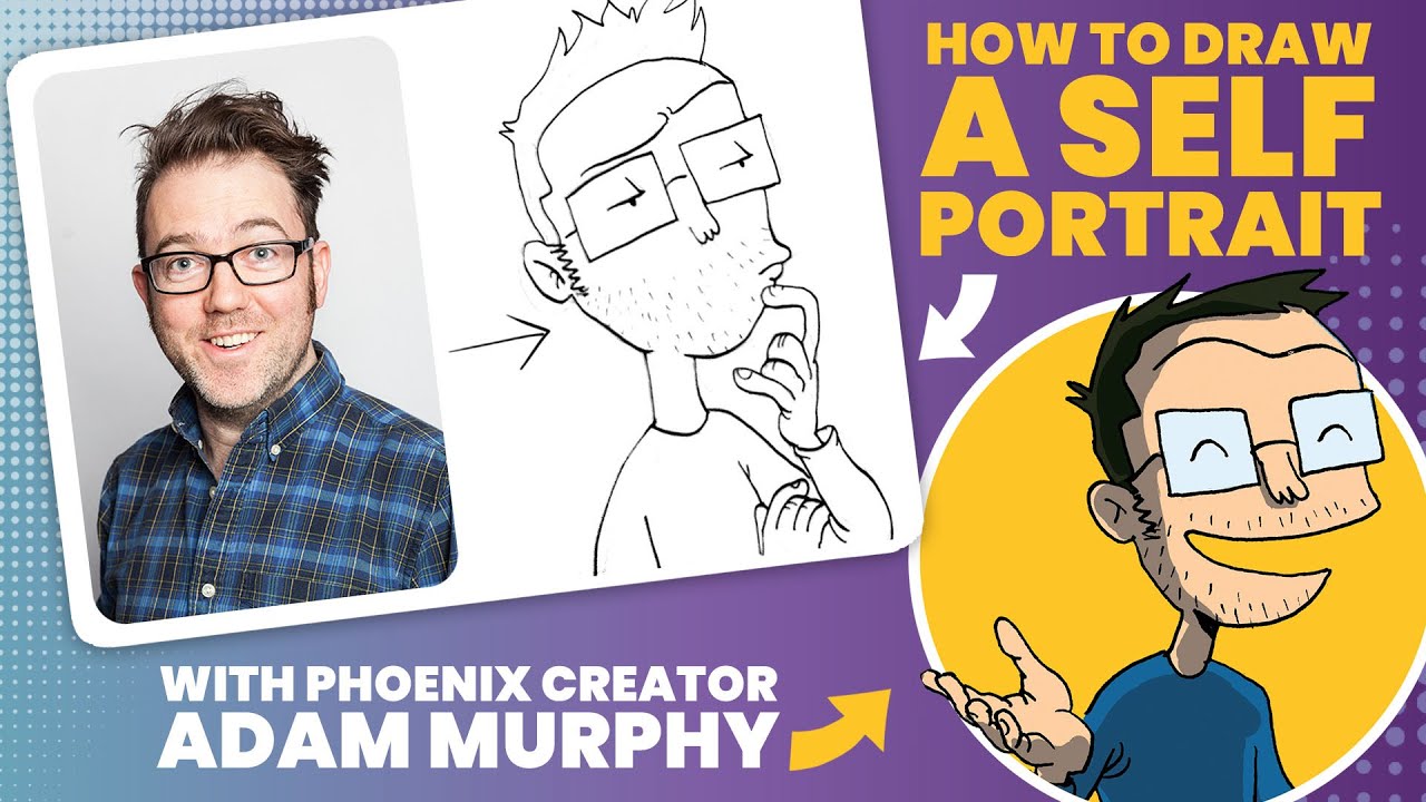 How to Draw a Self Portrait with Adam Murphy - YouTube