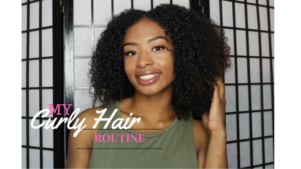 My Curly Hair Routine - YouTube