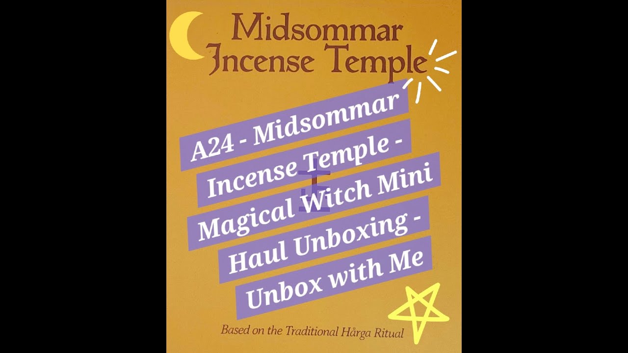 A24 | Midsommar Incense Temple | Incense Burner | Magical Witch Mini ...
