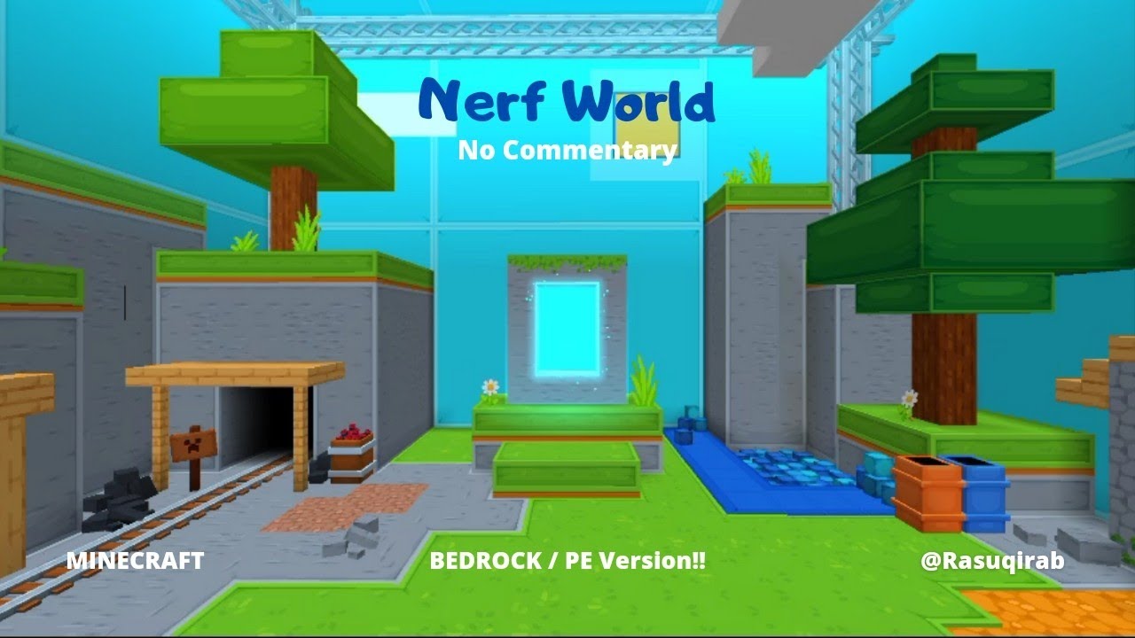 Gameplay Minecraft Map (Nerf World) No Commenters - YouTube