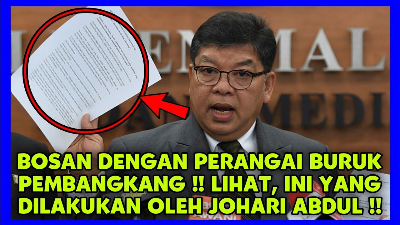 BOSAN DENGAN PERANGAI BURUK PEMBANGKANG !! LIHAT, INI YANG DILAKUKAN ...