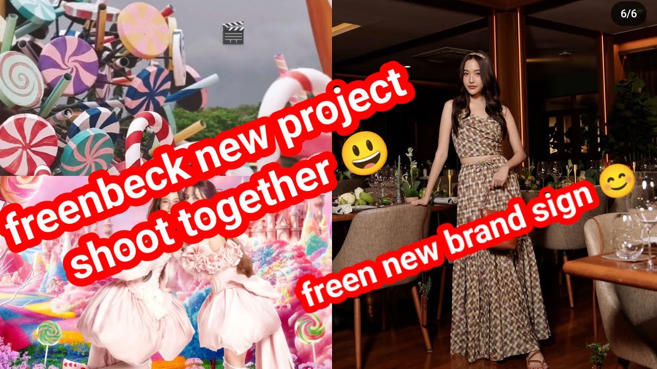 freenbeck new project shoot together 😃 freen new brand sign 😊 gap the ...
