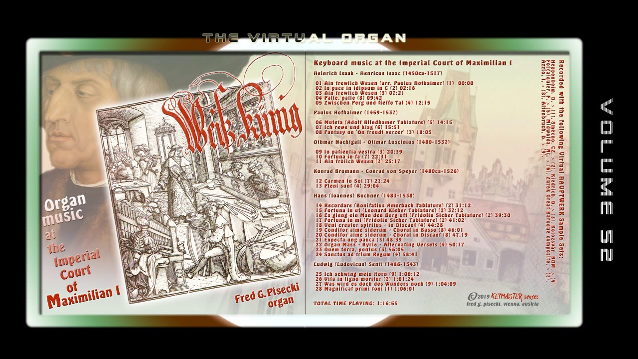 WEISSKUNIG / Fred G. Pisecki, various organ Sample sets - YouTube