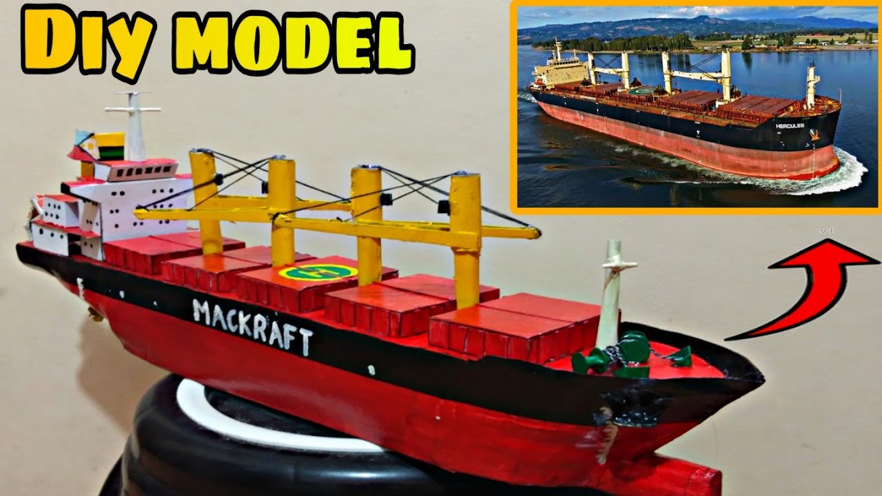#Boat #Cardboard # Diy Bulk Carrier Model / Mini model made from ...