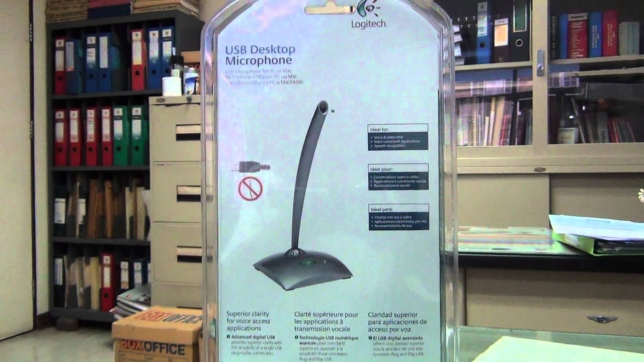 Logitech USB Desktop Microphone - YouTube