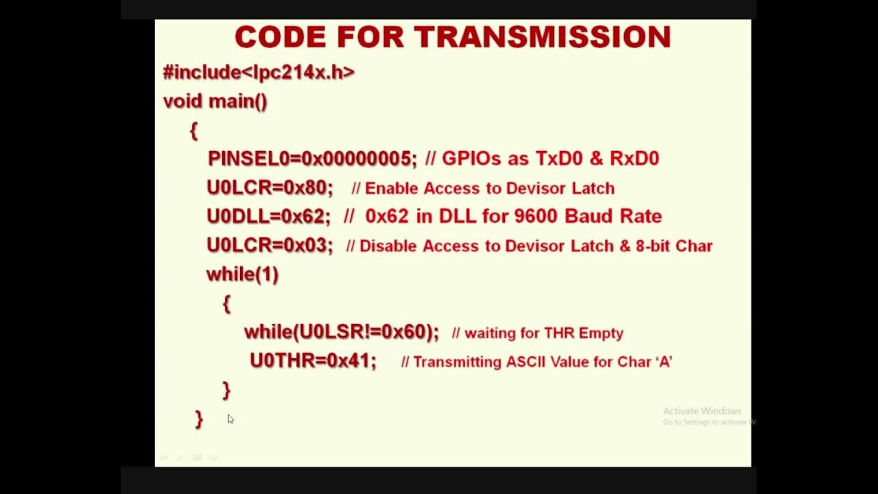 ARM LPC2148 UART Datasheet Analysis, Programming, Executing, Simulating ...