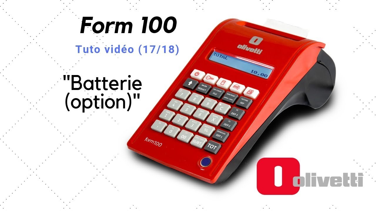 Olivetti Form 100 (17/18) BATTERIE - YouTube