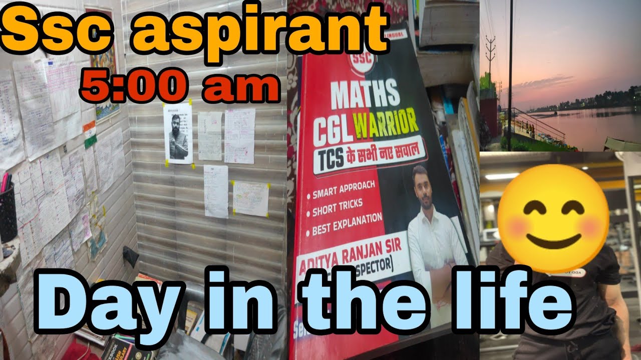 Full day study routine of ssc aspirant |honest day in life of cgl ...
