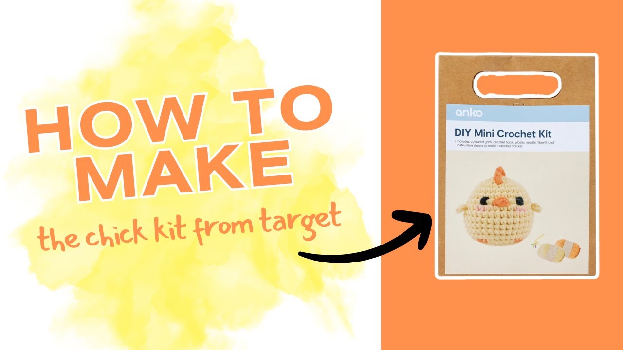 How to make an adorable chick using anko’s DIY mini crochet kit # ...