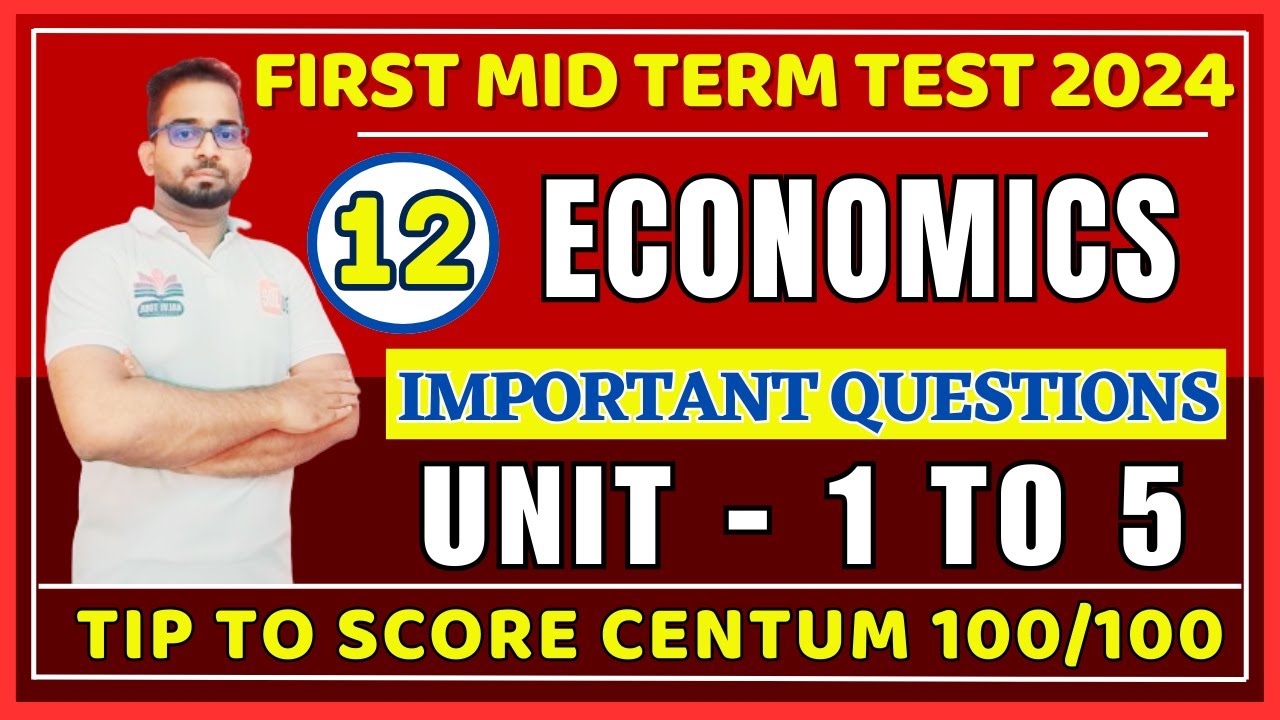 12th Economics 1st Mid Term Important Questions | 12th 1st Mid Term ...