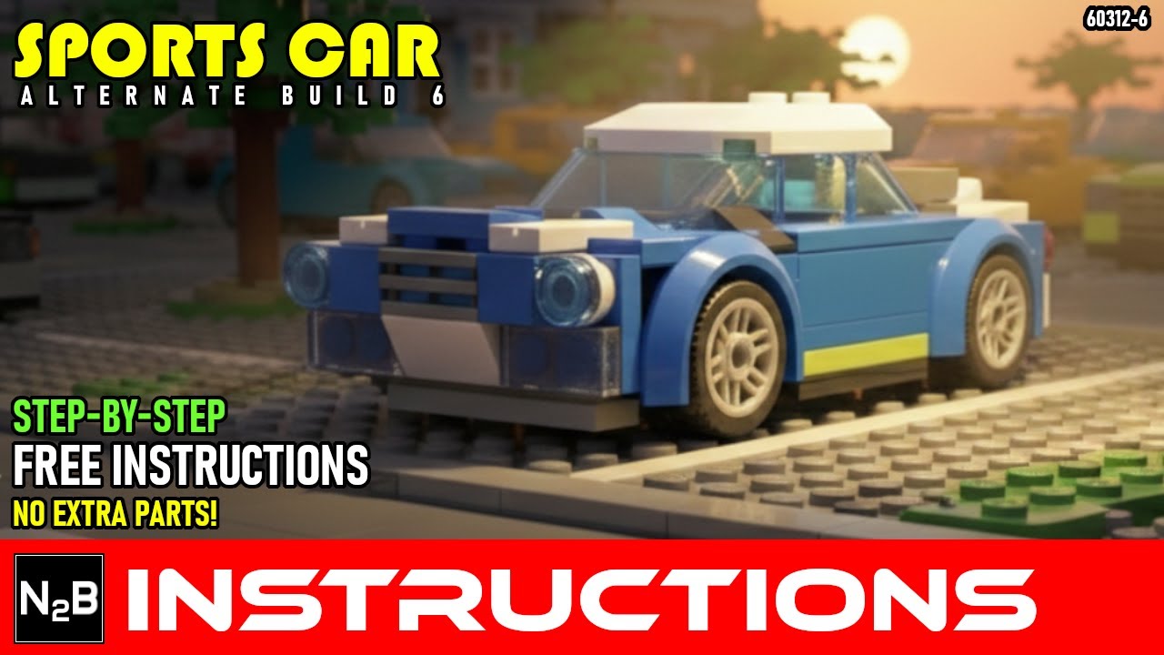 Lego 60312 alternate build 6 - SPORT CAR [tutorial] - YouTube
