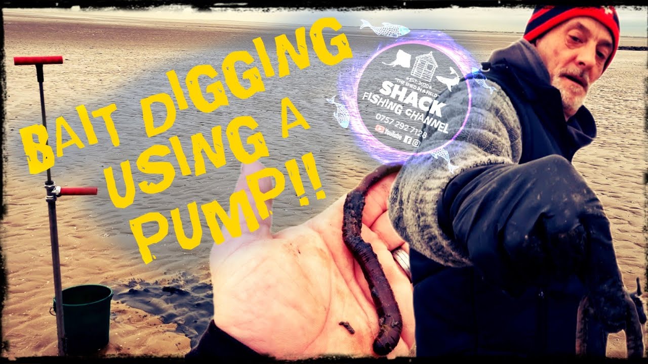 Bait Digging Using a PUMP!! blowlug fishing - YouTube