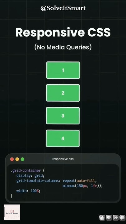 💥 Responsive CSS || Solve It Smart - YouTube