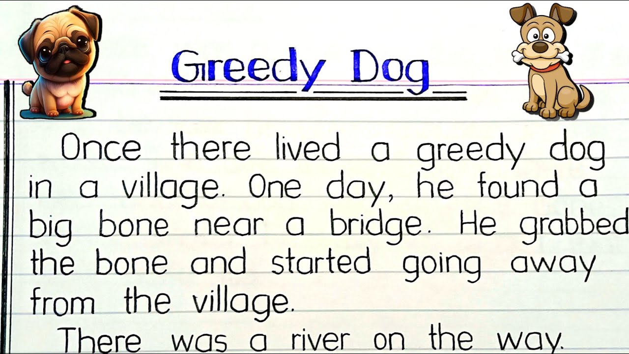 Greed is curse story | The greedy dog story in English - YouTube