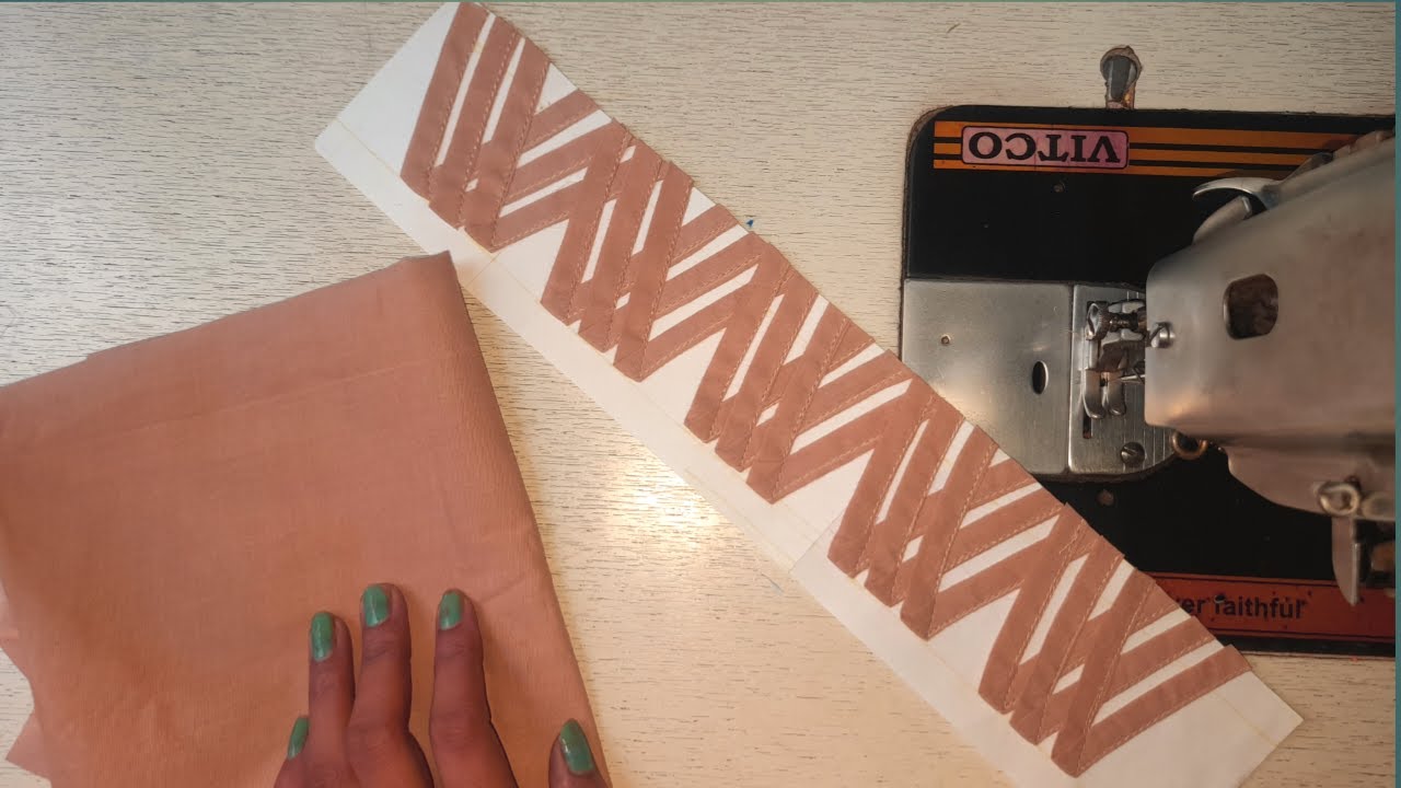 बहुत प्यारा लगेगा यह डिजाइन आपको latest Febric patti plajo pent design ...