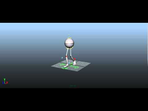 Maya: Animation - Walk Cycle Rhythm (Down Pose) - YouTube