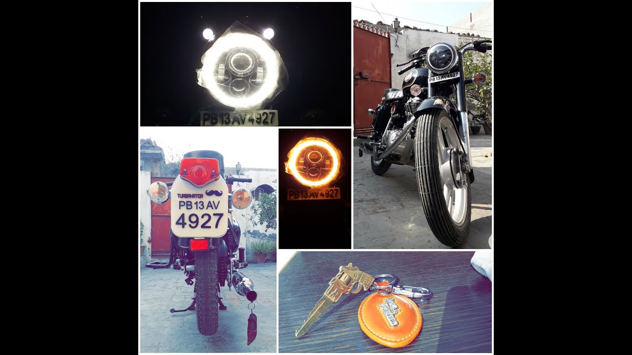 Bullet Standard 350 | Modify Projector Led Headlight | Royal Enfield ...
