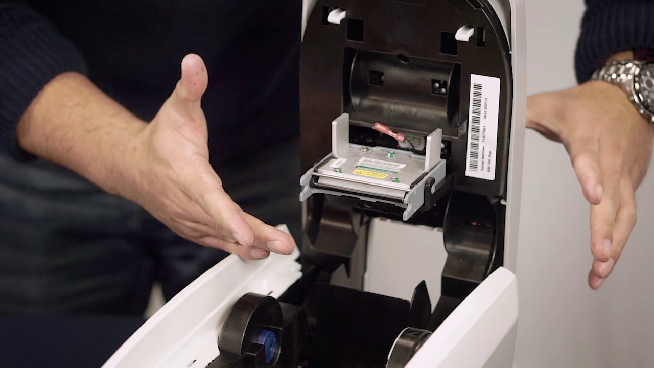 Magicard 600 - Deutsche - How To Change the Printhead - YouTube