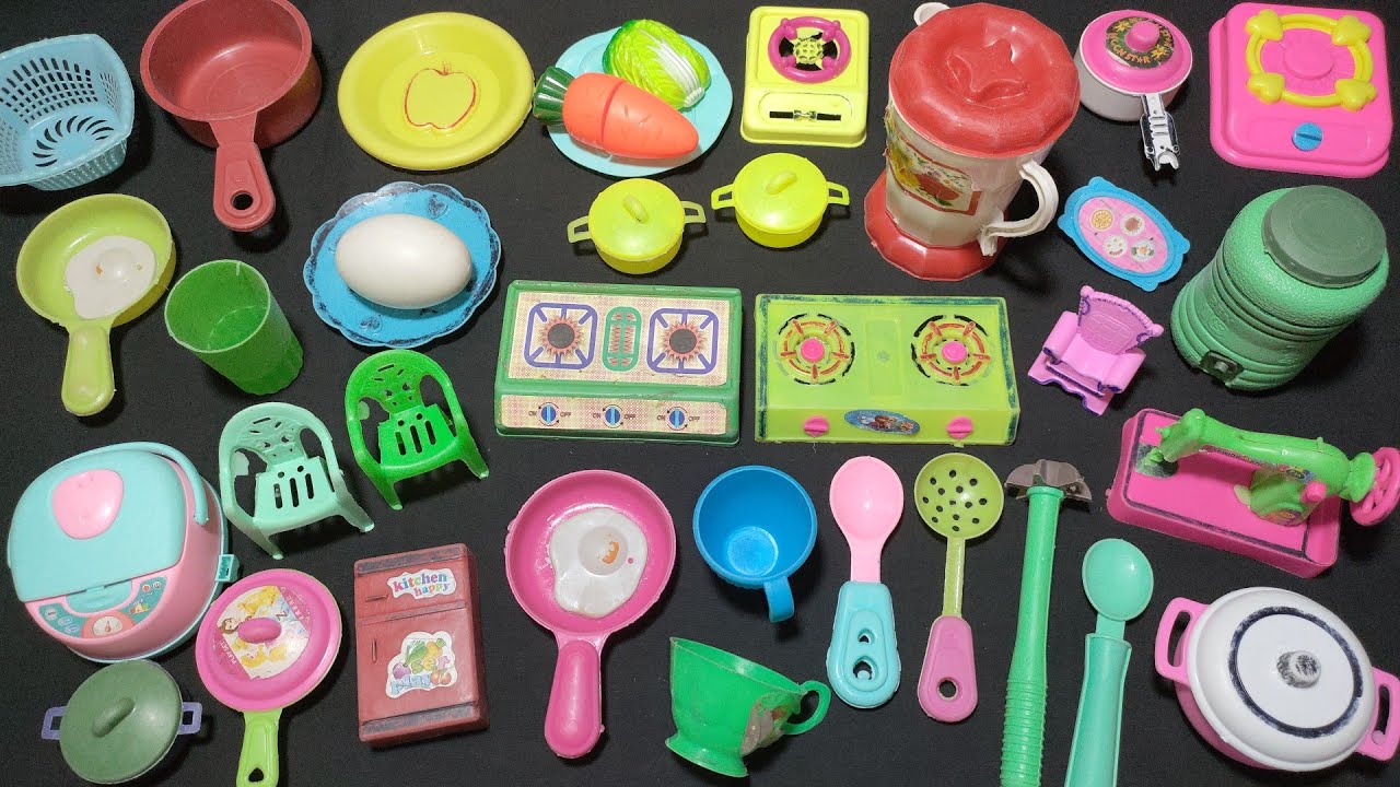 4 Minutes Satisfying With Unboxing Famous Kitchen Set | Miniature ...