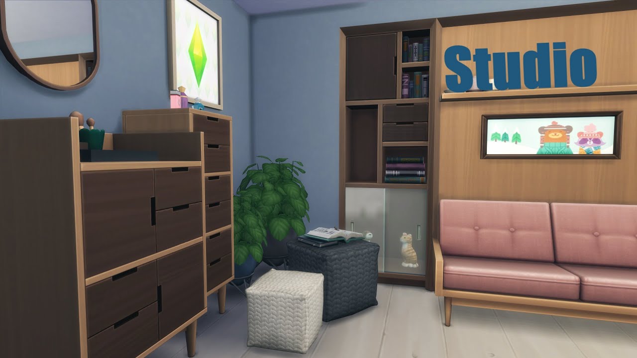 The Sims 4 Room Build Home Studio Youtube