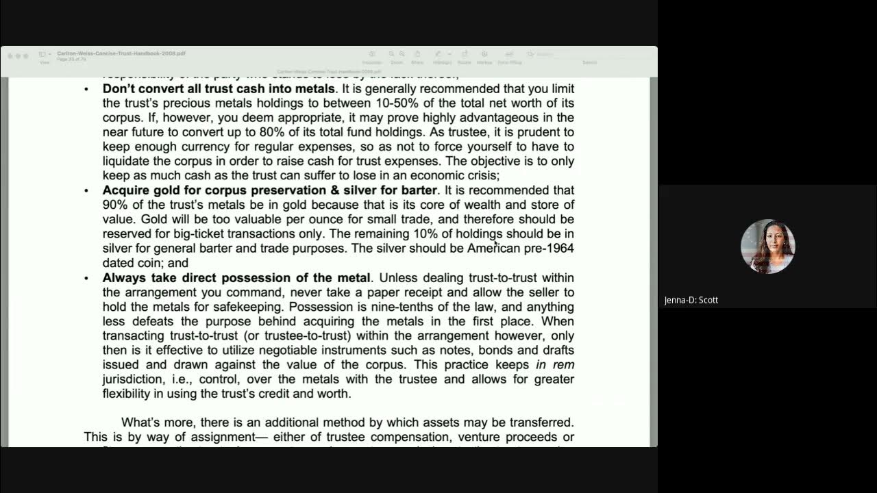[06] Weiss's Concise Trustee Handbook - Part 6 - Pages 29-32 - YouTube