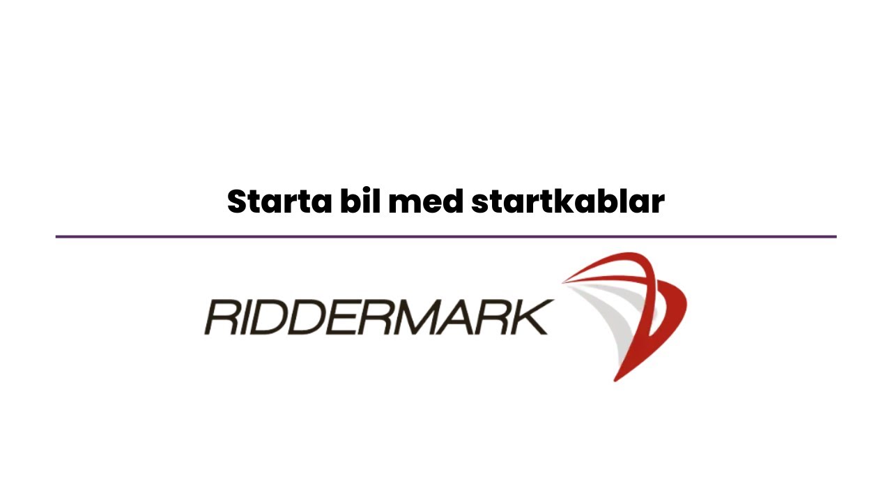 Starta bil med startkablar - YouTube