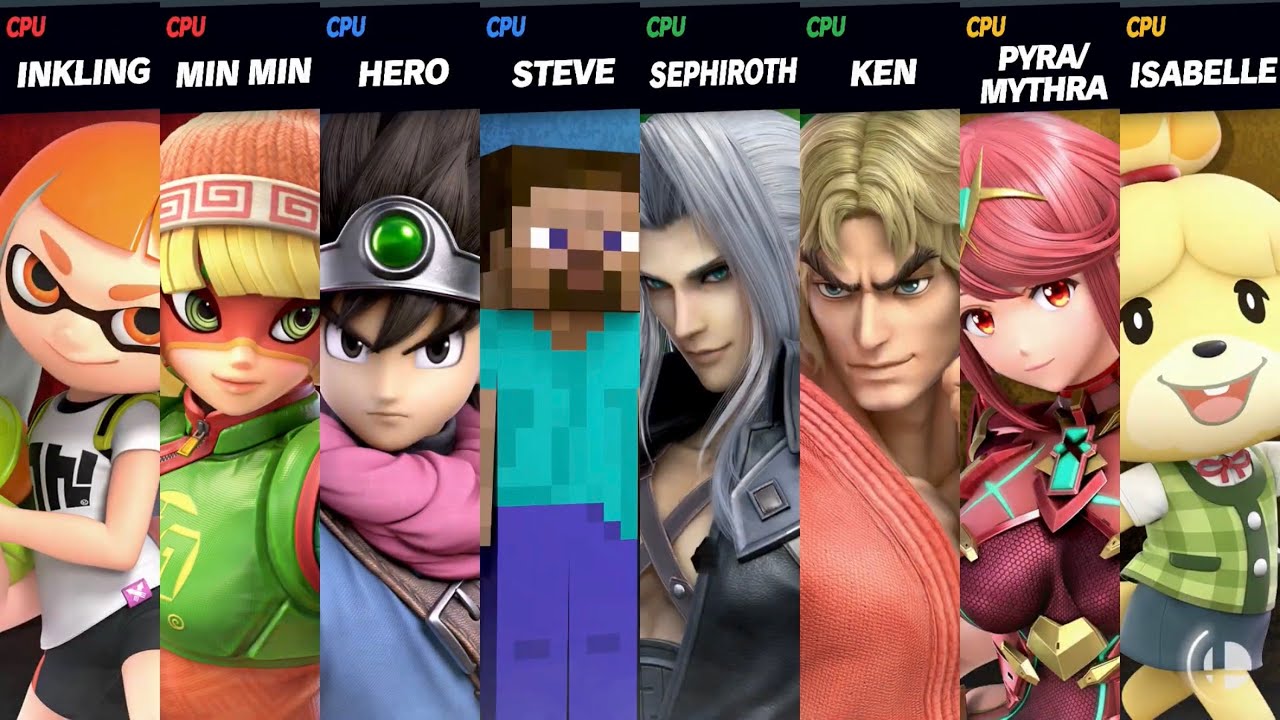 Super Smash Bros. Ultimate - Minecraft World & Cloud Sea Of Alrest ...