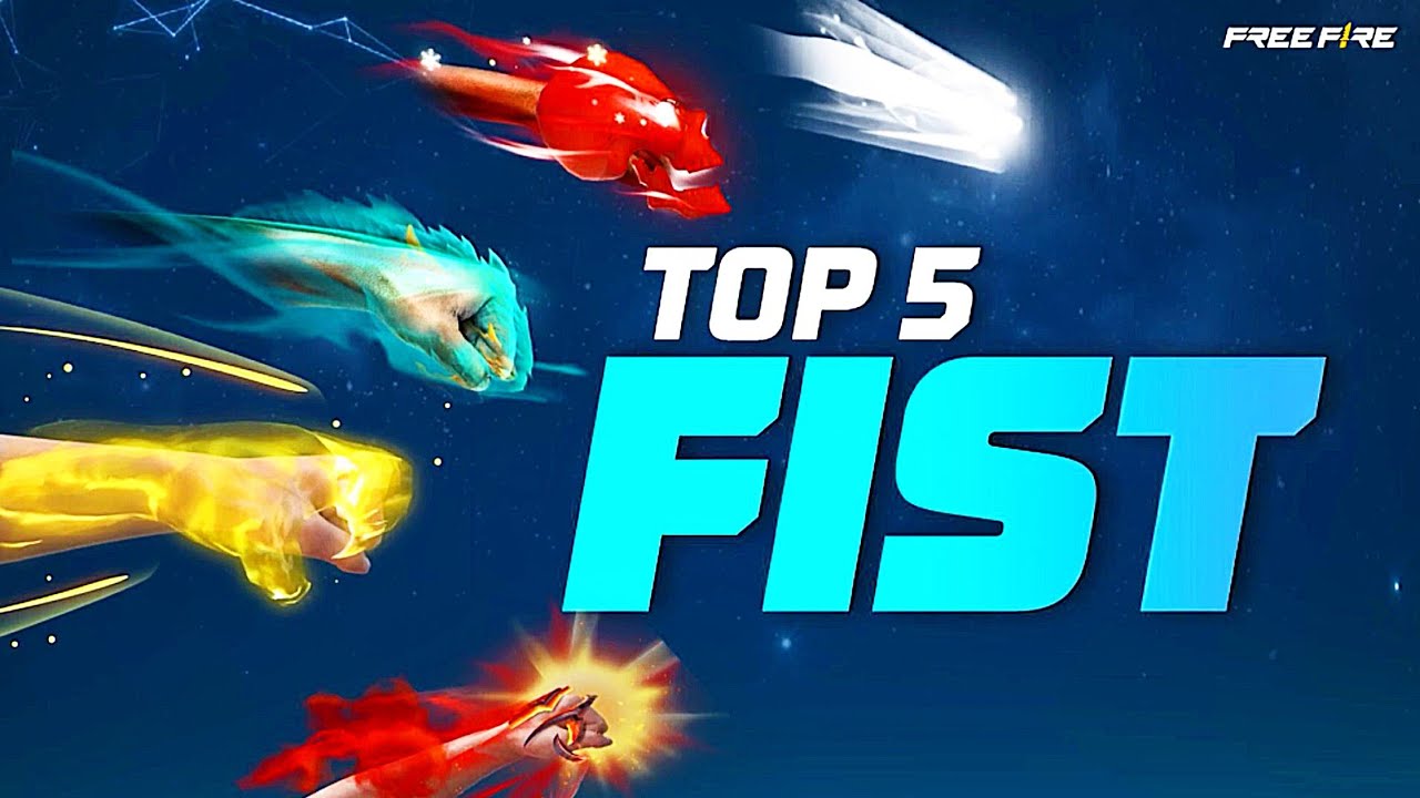 Top 05 Best Fist Skin In Free Fire Battlefield | Free fire ke 5 सबसे ...