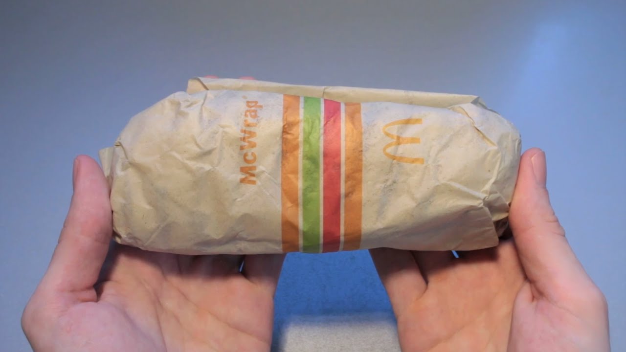 McDonald's McWrap Chicken Ceasar Review - YouTube