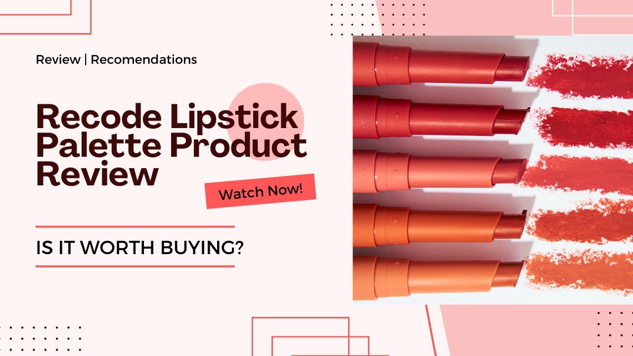 Recode Lipstick Palette Review | Is it Worth Buying ? - YouTube