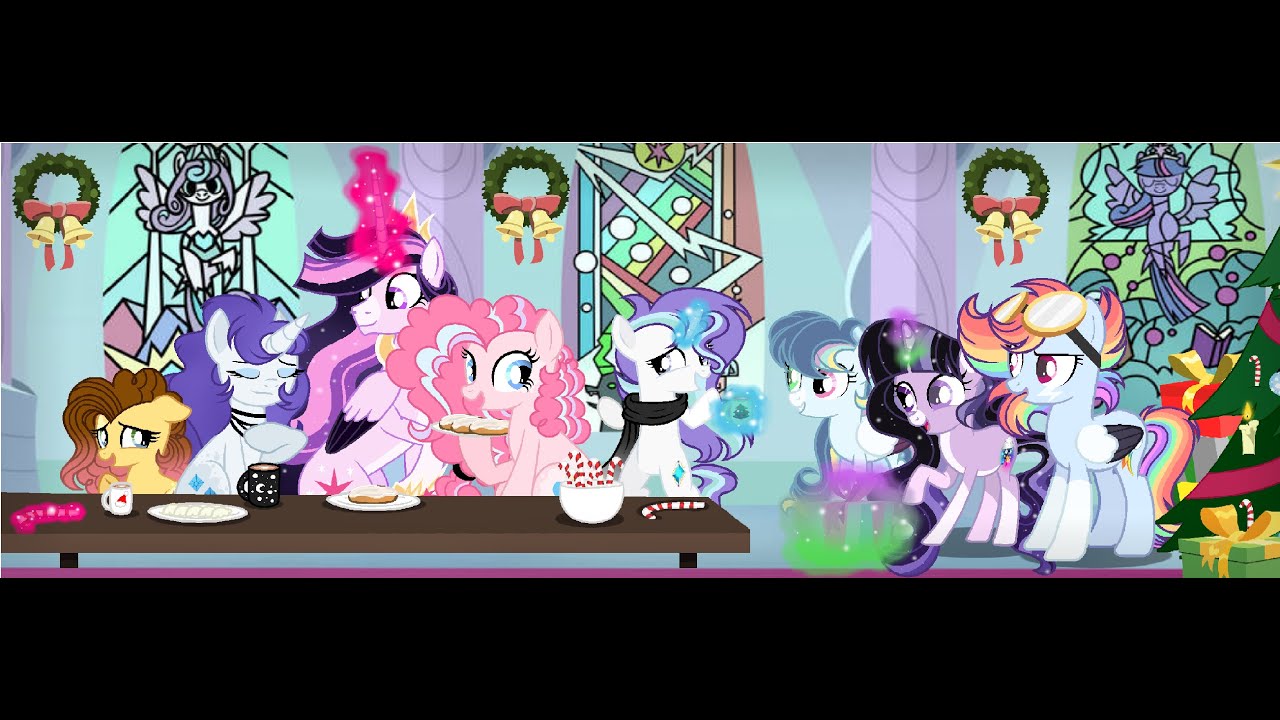 MLP -【Next Gen】Dinner with some friends (SpeedPaint) + (Base Edit ...