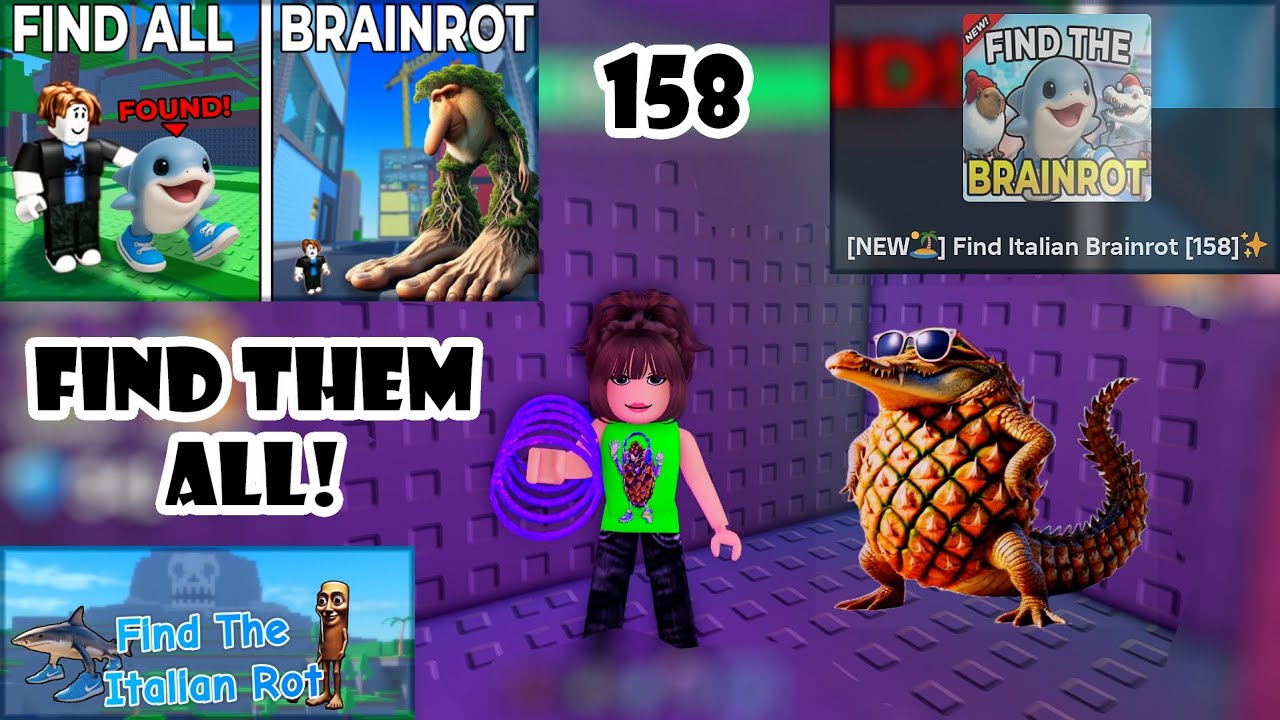Find all the Objects in "Find Italian Brainrot (158)" Roblox ...