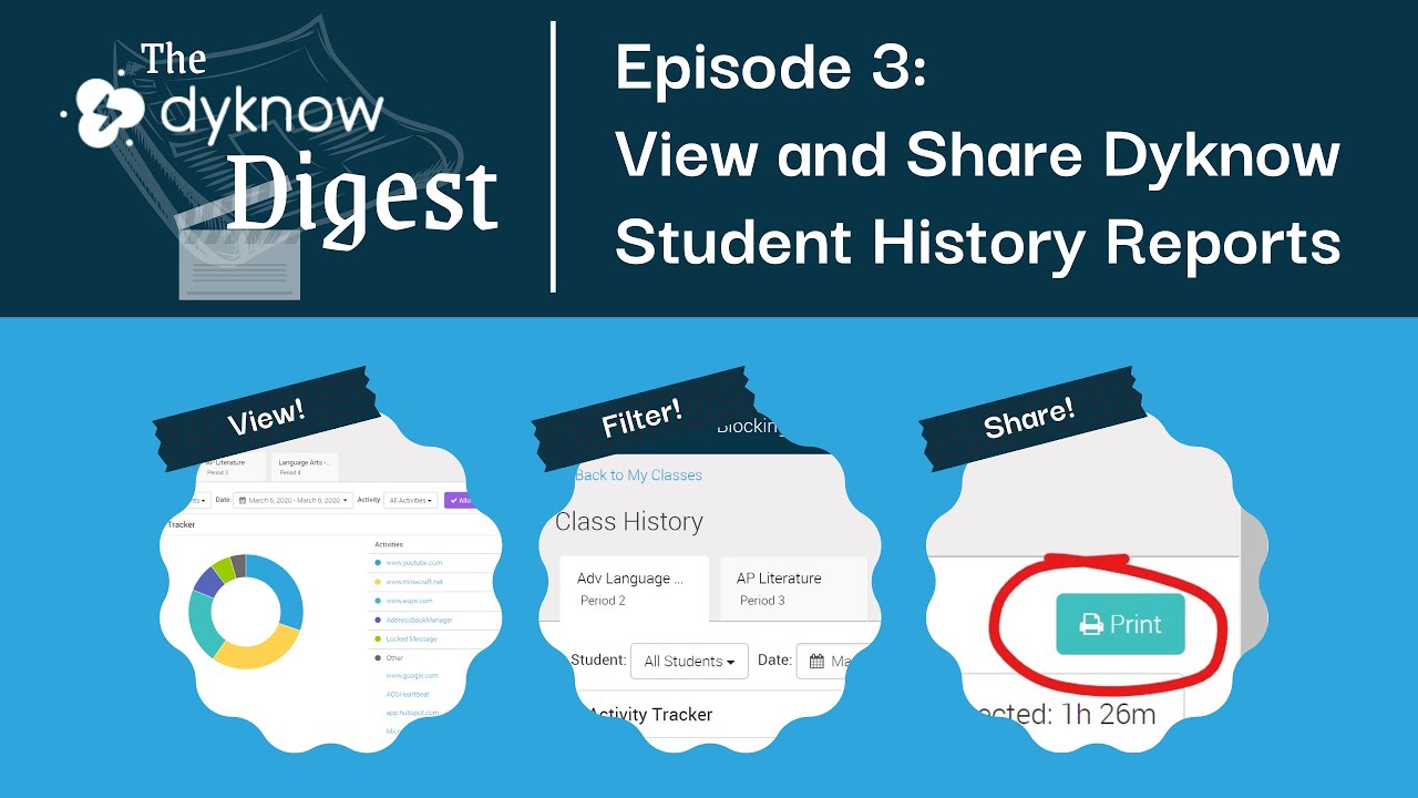 View and Share Dyknow Student History Reports - YouTube