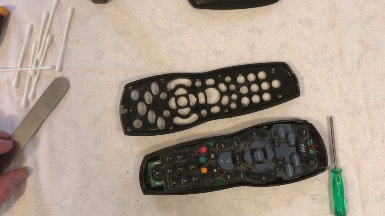 TV DVD Cable Satellite Remote Control Button Fix - YouTube