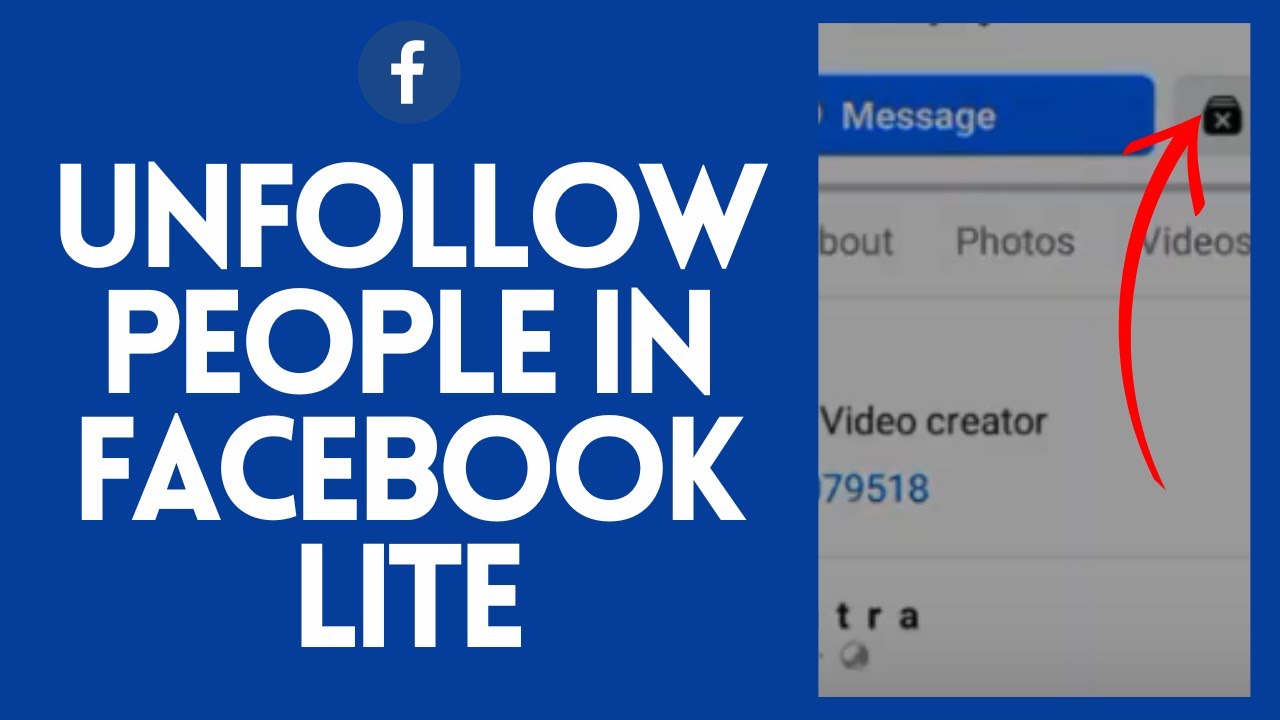 How to Unfollow People in Facebook Lite Application (2024) | Fb Lite ...