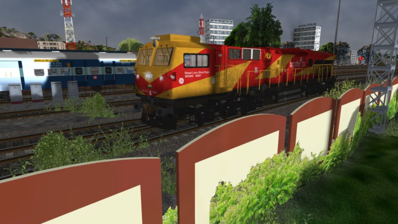 WDG6G Roza On Duty In Indian Train Simulator In Open Rails - YouTube