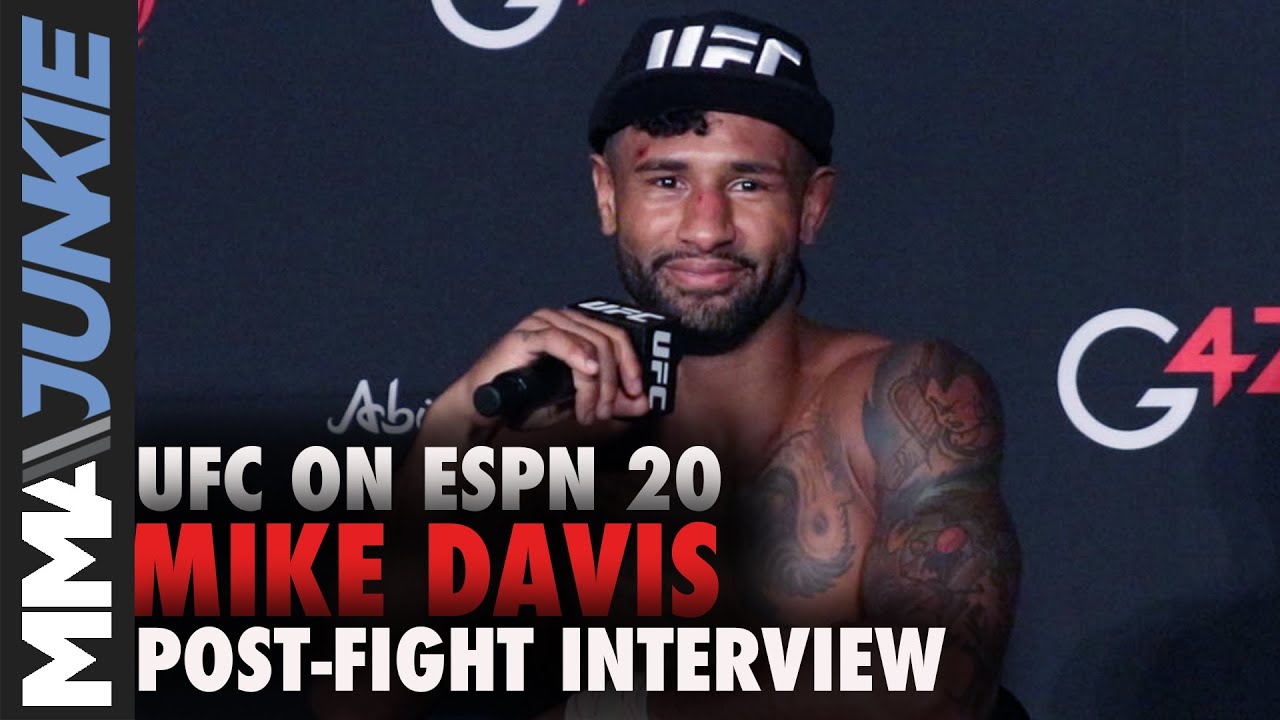 UFC on ESPN 20: Mike Davis full post-fight interview - YouTube