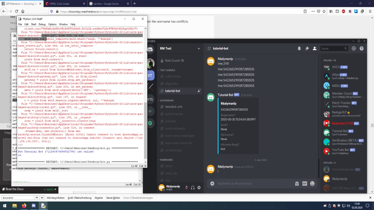 Python Discord Bot Erstellen 008 Dms Senden Empfangen