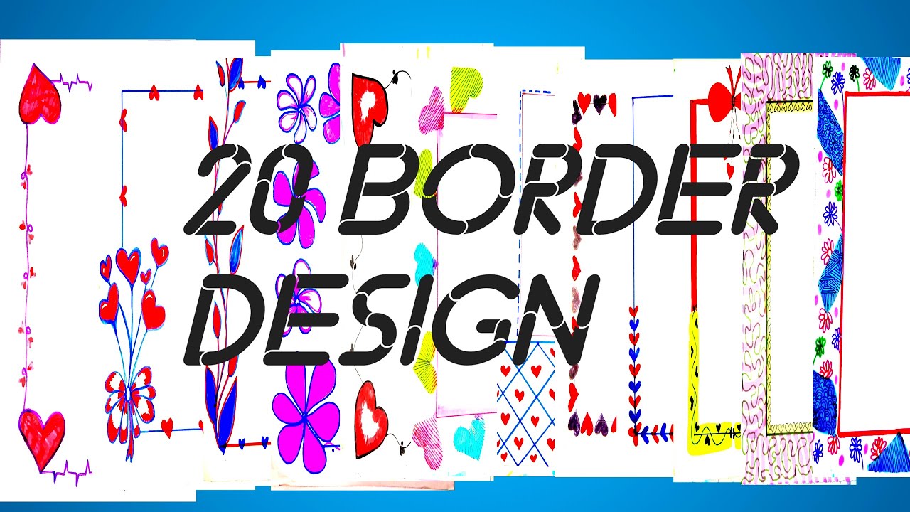 Beautiful Border Design || project design || corev Page design ...