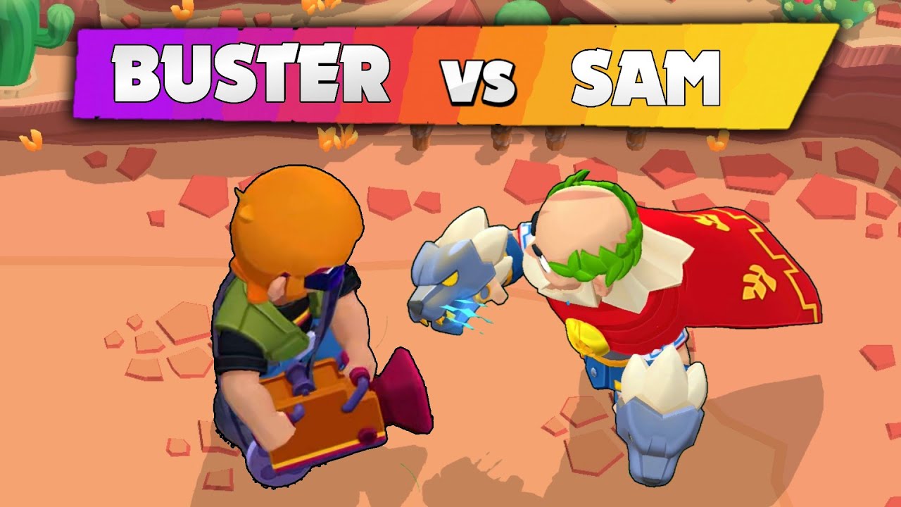 BUSTER vs SAM | 1 vs 1 | Brawl Stars - YouTube