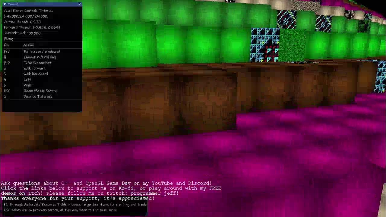 free demo 2D w/ 3D Voxel Worlds Space Trader | Space Game Kickstarter | C++ OpenGL Shaders - YouTube