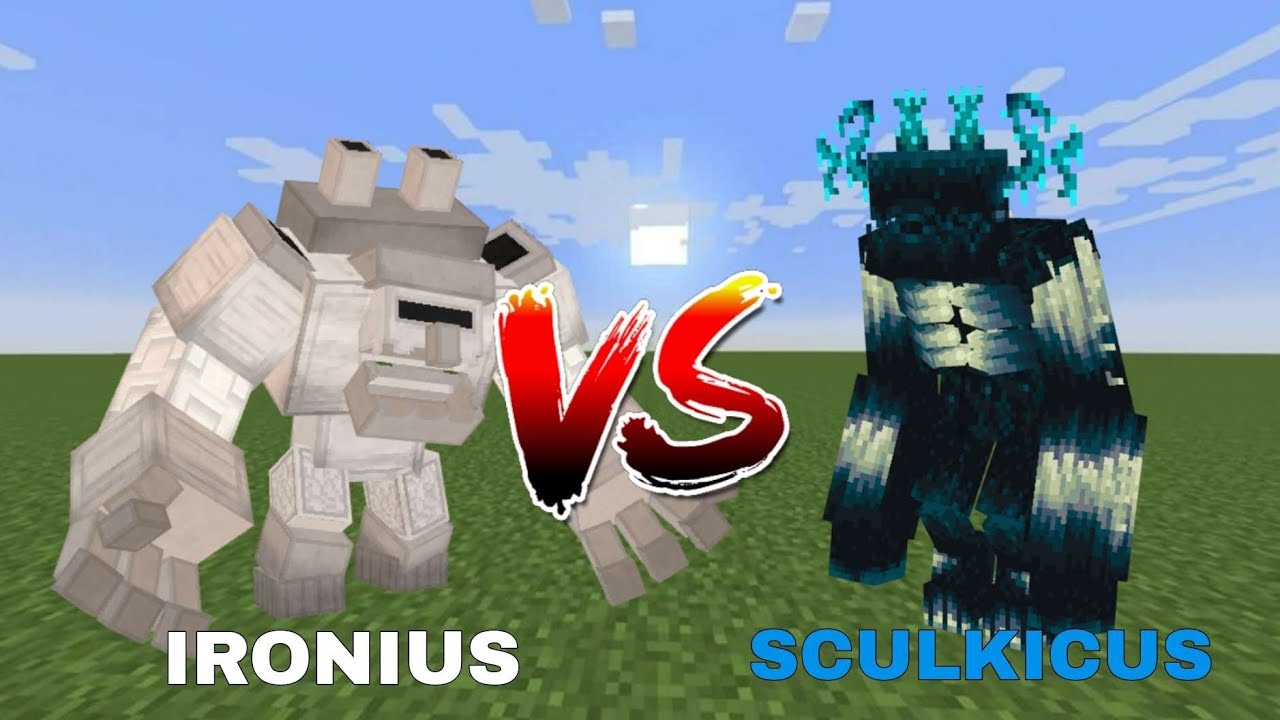 Iron Monstrosity vs Mutant Warden | Minecraft Mob Battle | - YouTube