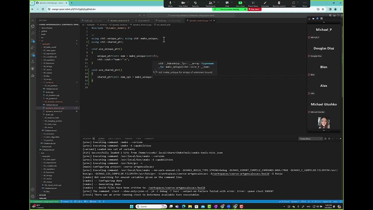 040924 COSC 1337 C++ Smart Pointer: Shared Ptr - YouTube