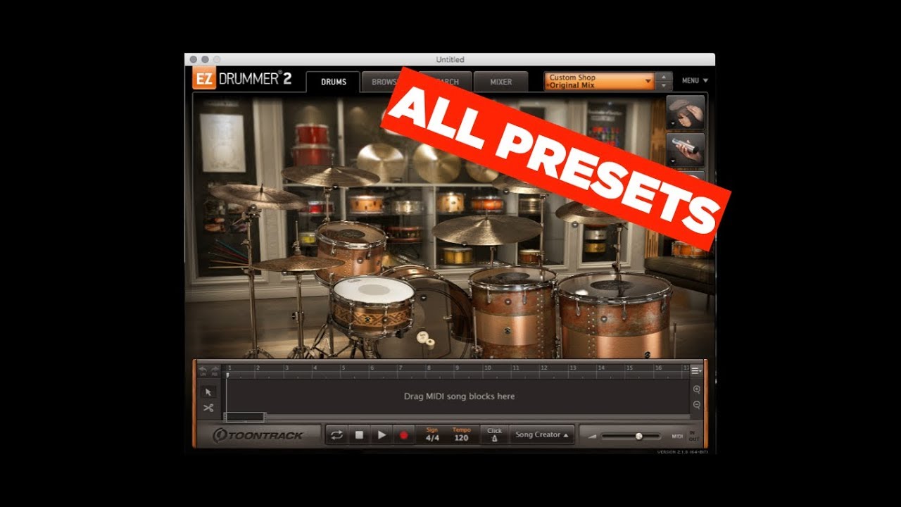 Toontrack Custom Shop EZX: All Presets & Instruments - YouTube