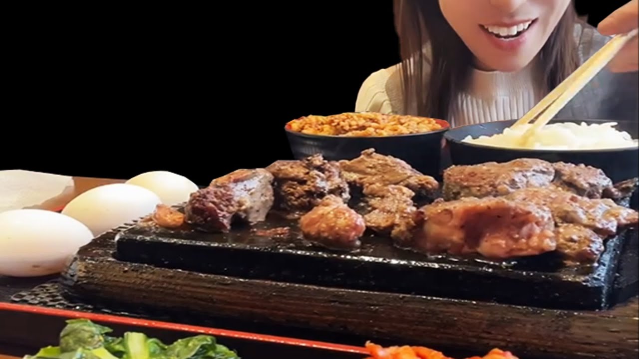 Yummy Eating Barbecue Stone Grill - YouTube