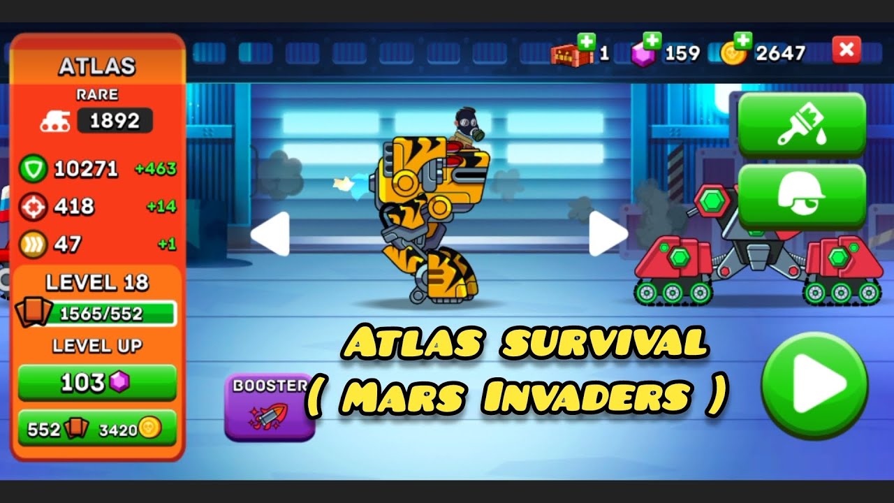 Atlas Survival ( Mars Invaders ) Hills of Steel - YouTube