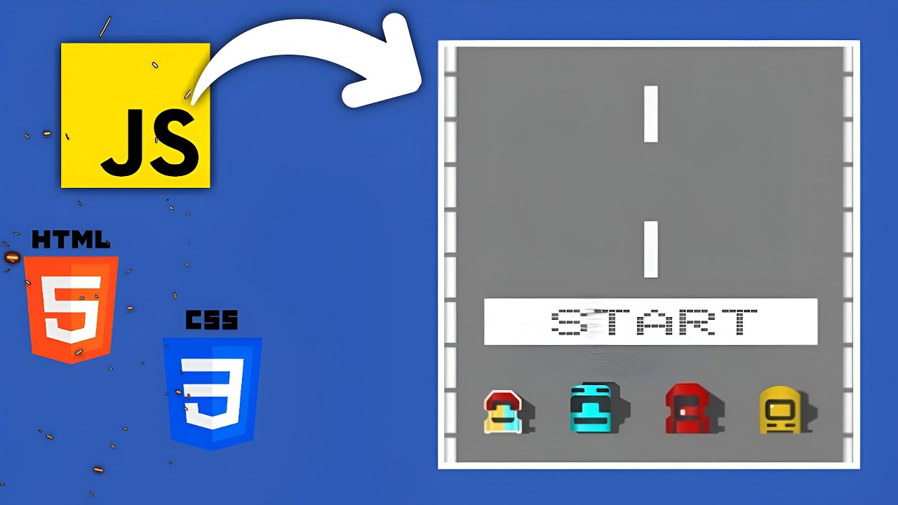 How To Make 3D Car Racing Game In HTML, CSS And JavaScript Project ...